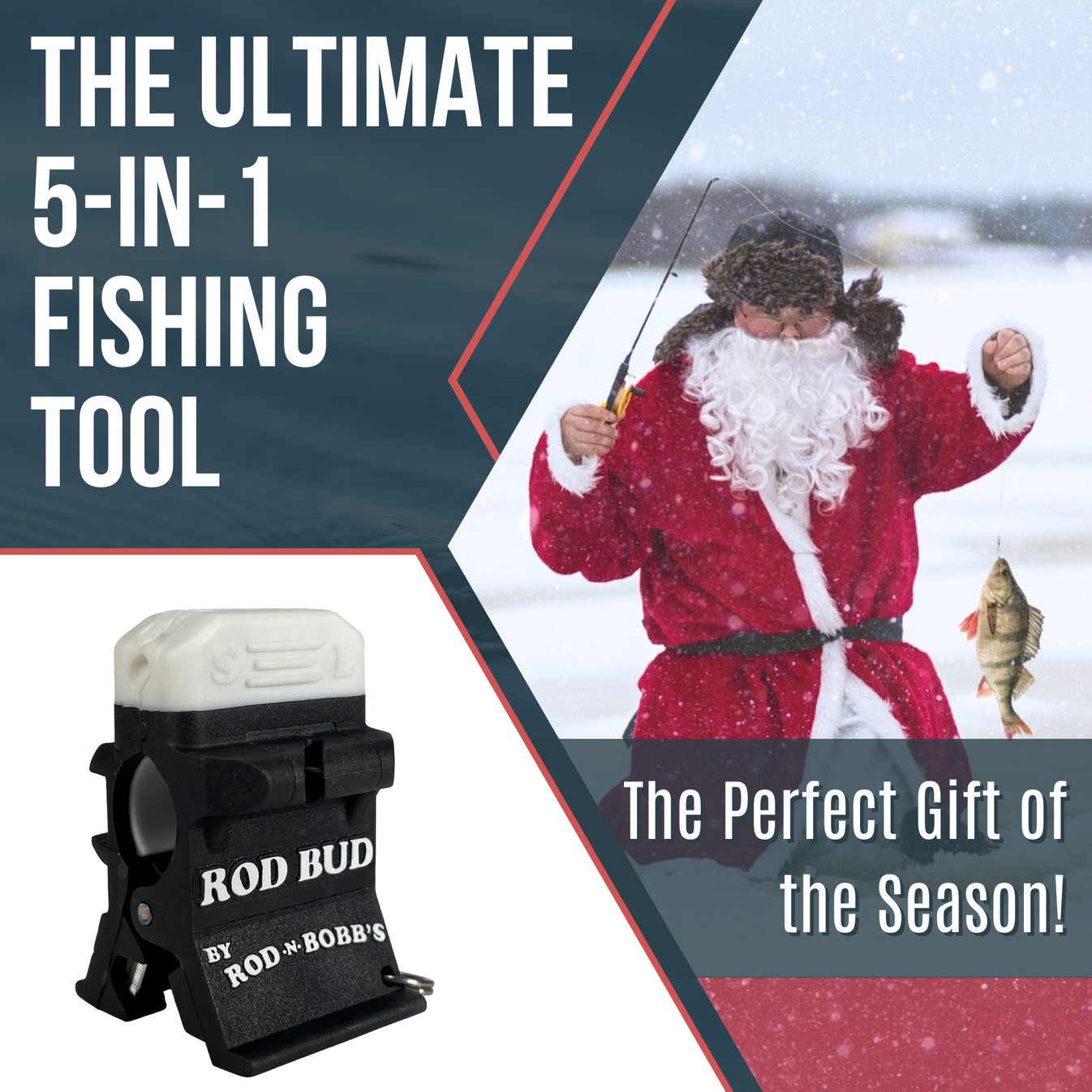 Rod-N-Bobbs Rod Bud Fishing Multi-Tool with Hook Threader & Cutter ...